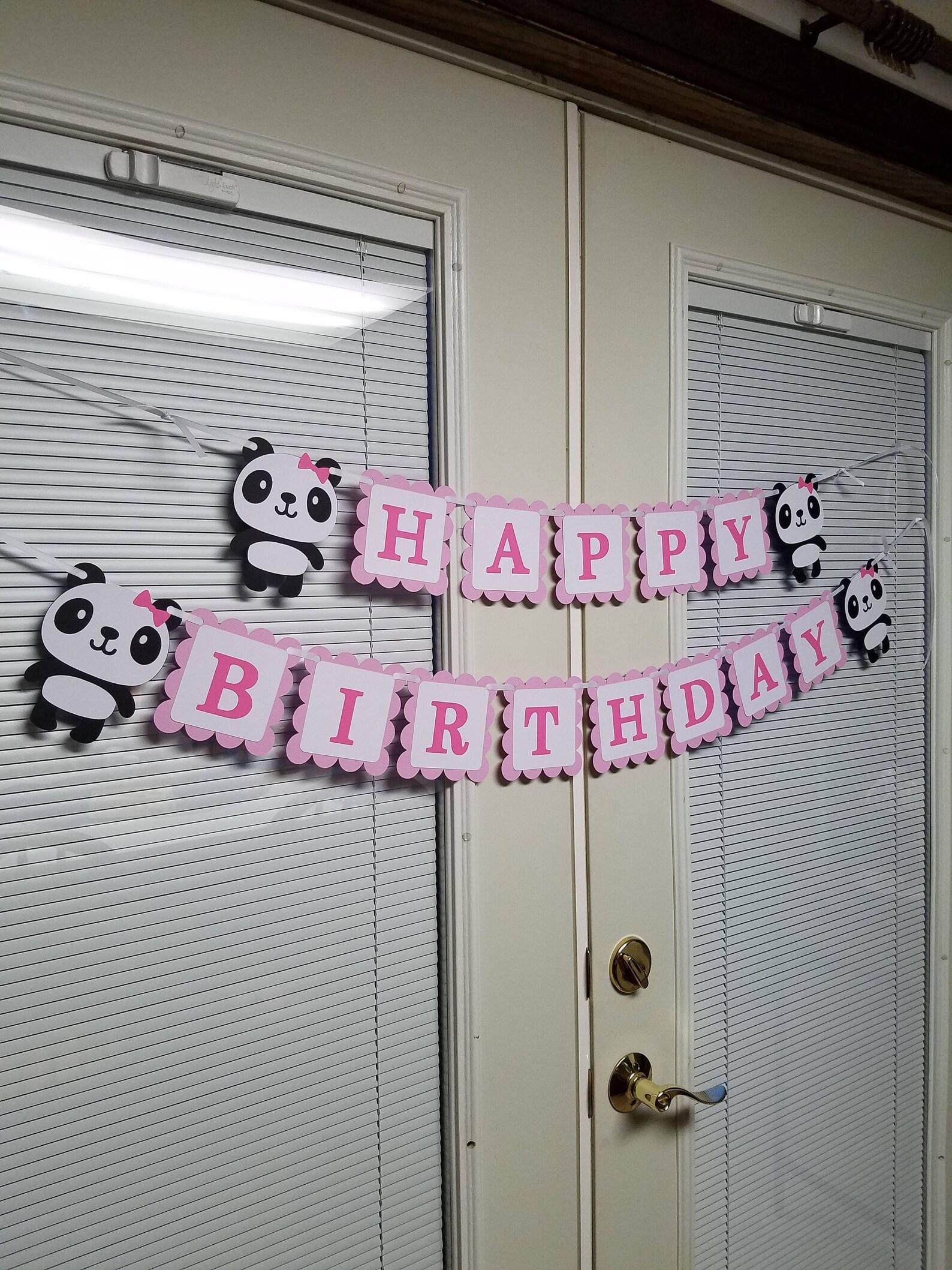 Panda Bear Birthday Banner,panda Banner, Panda Bear Party, Panda Bear ...
