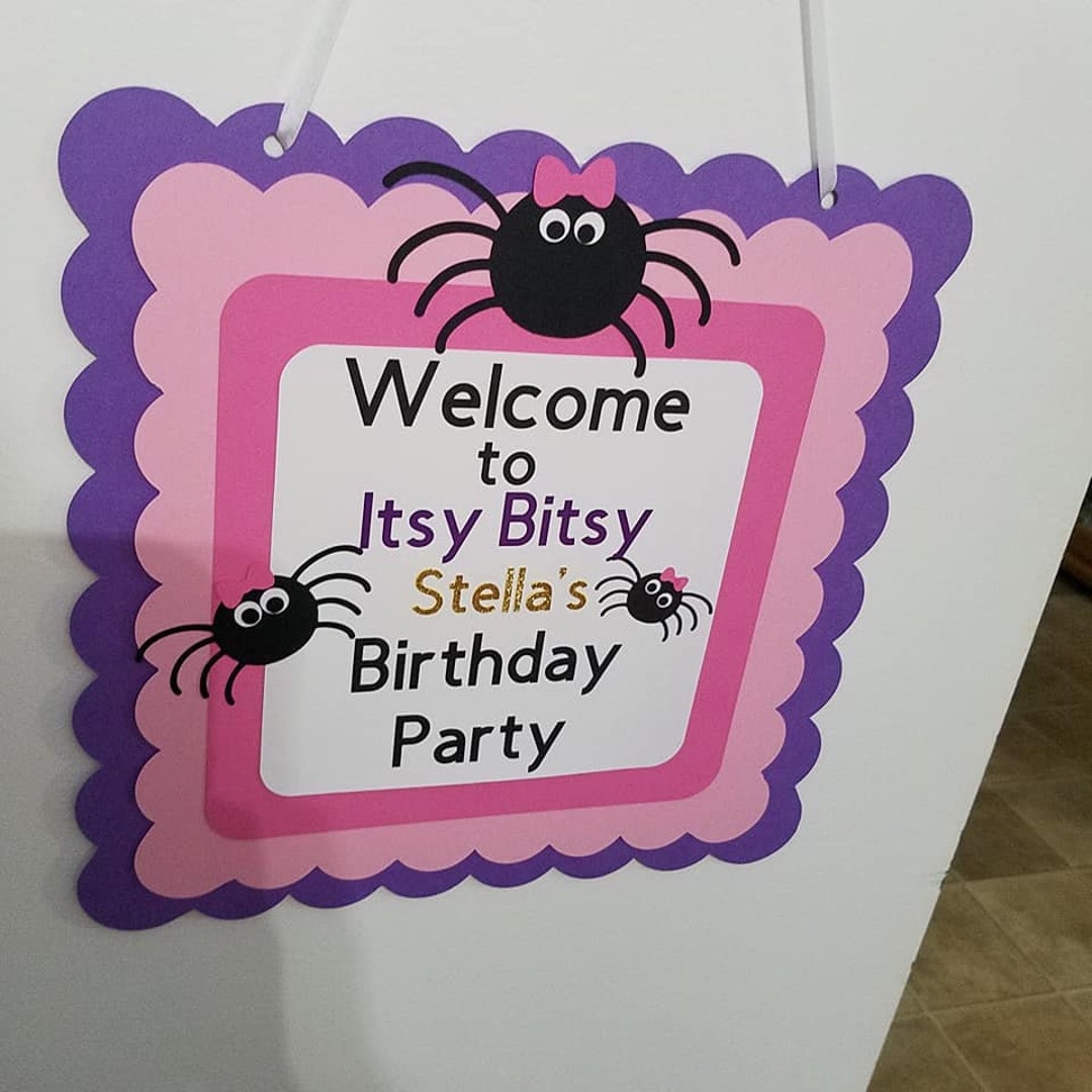 Itsy Bitsy Spider Door Hanger, Itsy Bitsy Spider Sign, Itsy Bitsy ...