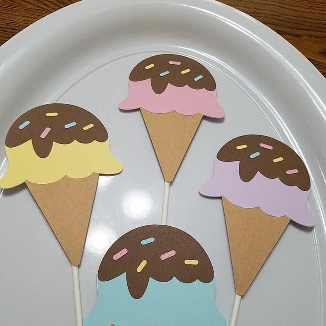 Ice Cream Centerpiece, Ice Cream Decorations, Ice Cream Ceiling Hangers ...