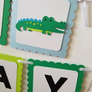 Alligator Banner, Alligator Party Decorations, Alligator Birthday Party ...