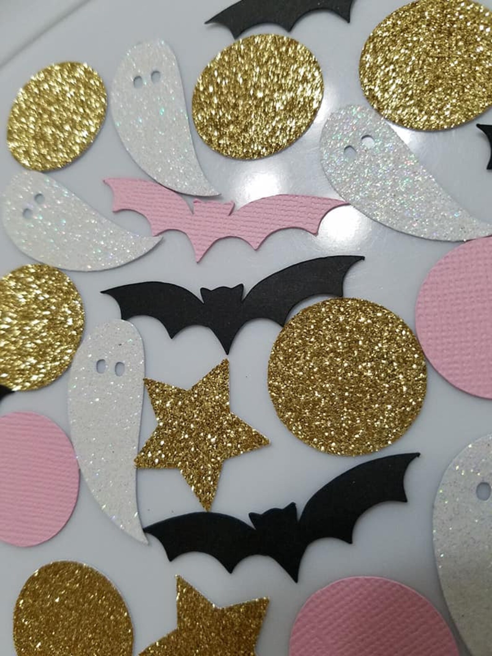 Halloween Confetti, Ghost Confetti, Bat Confetti, Halloween, Pastel ...