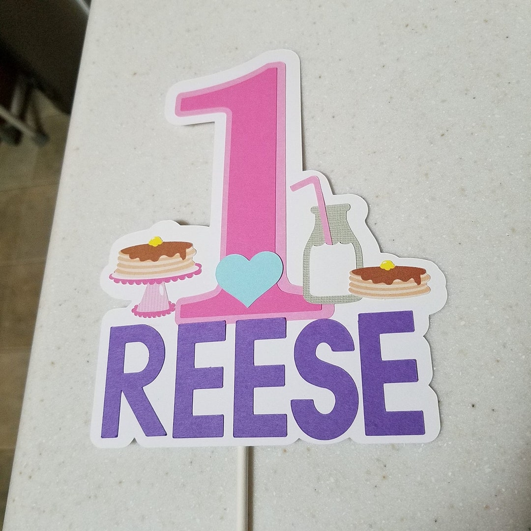 Pancakes and Pajamas Cake Topper, Pancakes and Pajamas Party, Pancakes ...