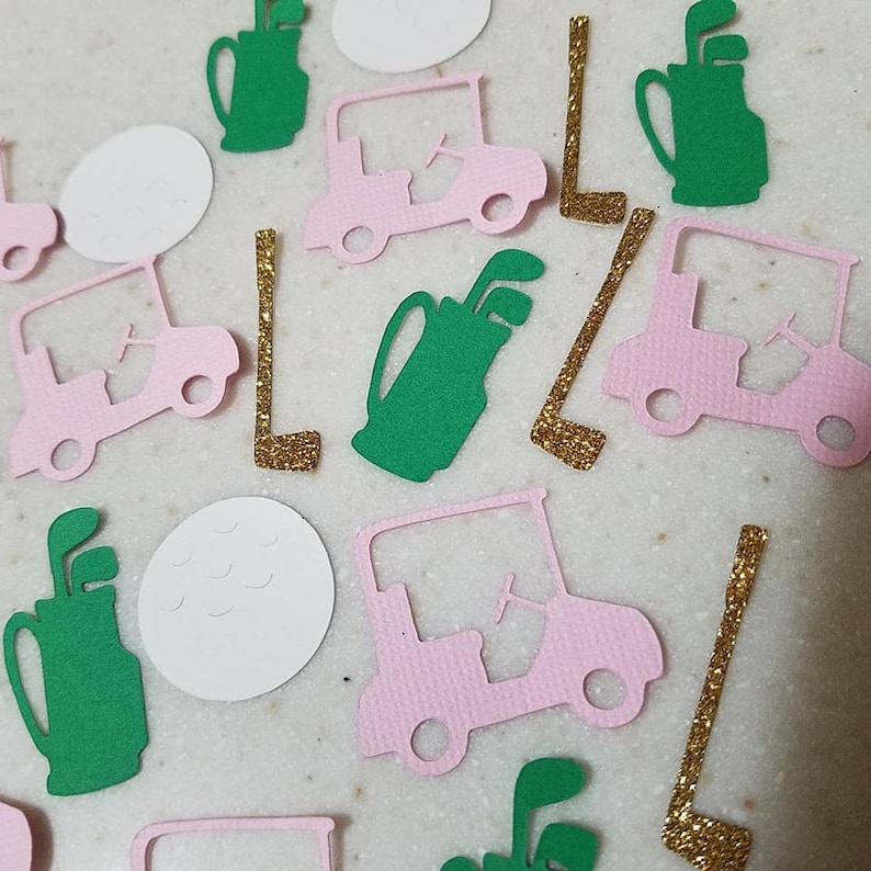Golf Confetti Golf Table Scatter Girl Golf Party - Etsy