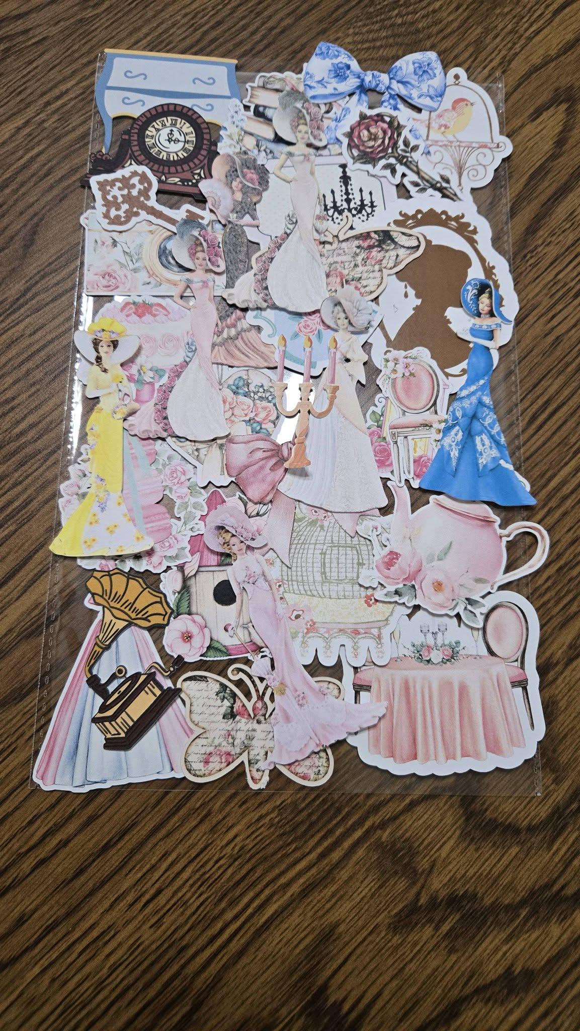 Victorian Themed Ephemera Pack, 35 Piece Laser Printed Ephemera ...