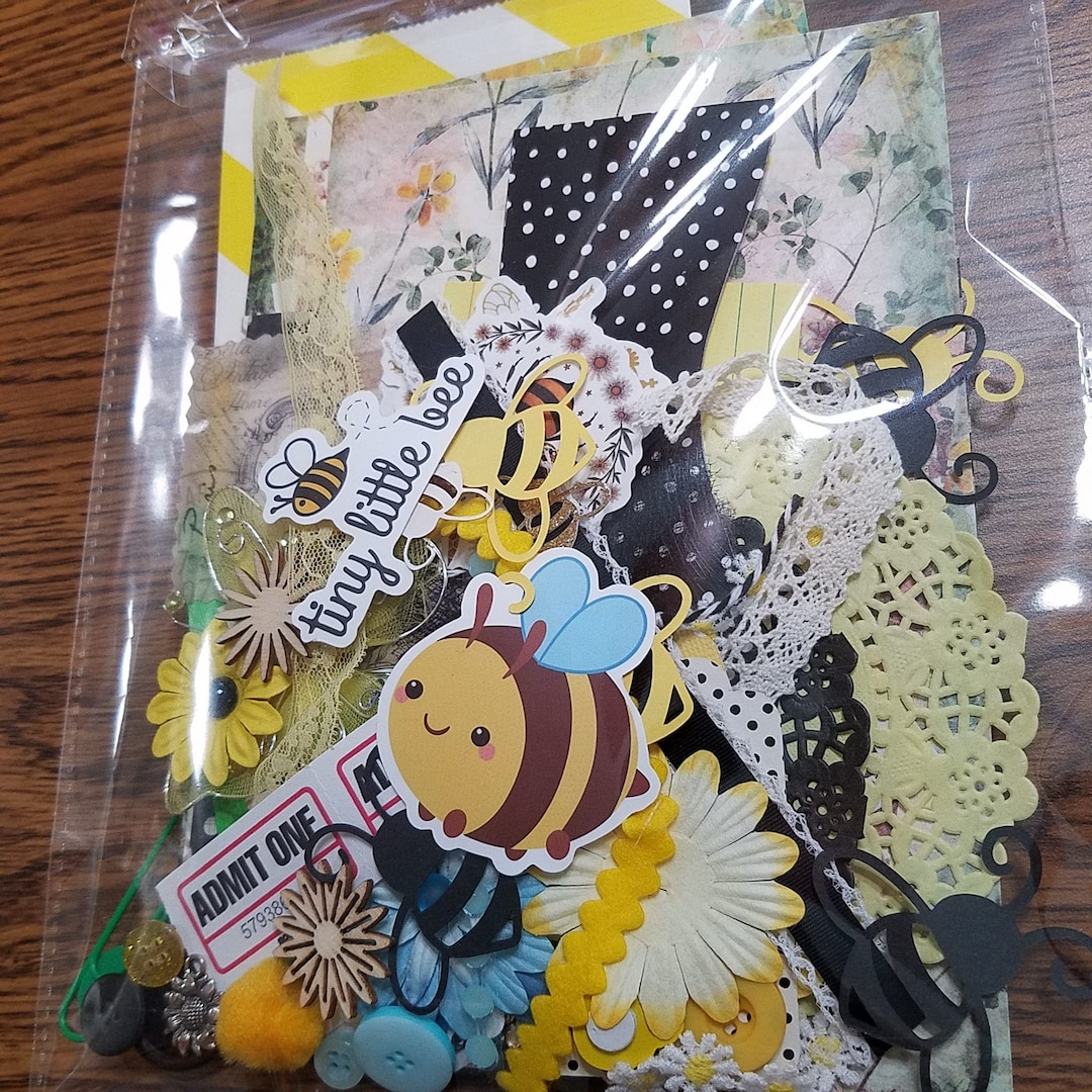Bumble Bee Junk Journal Kit, Mystery Junk Journal Kit, Junk Journal ...