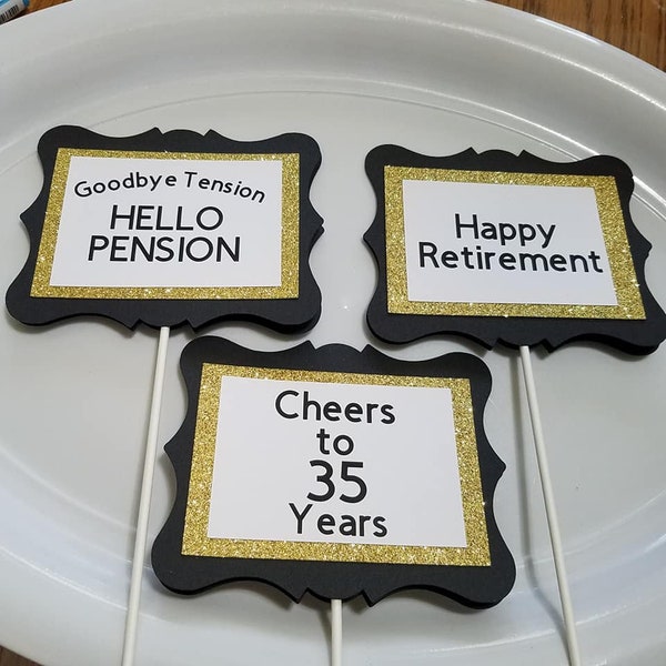 Retirement Party Centerpieces - Etsy
