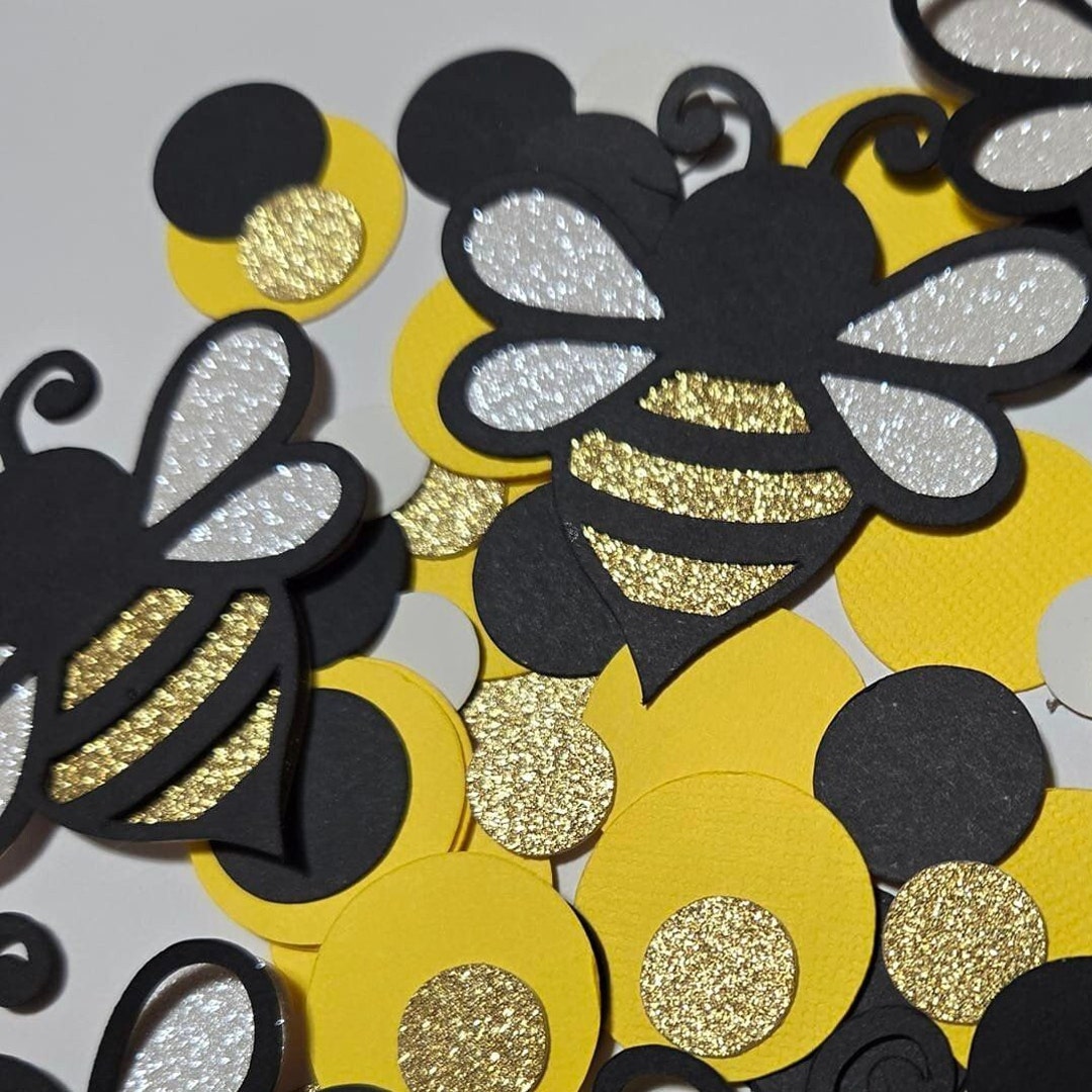 Bee Confetti, Bumble Bee Confetti, Bumble Bee Party Decorations, Bumble ...