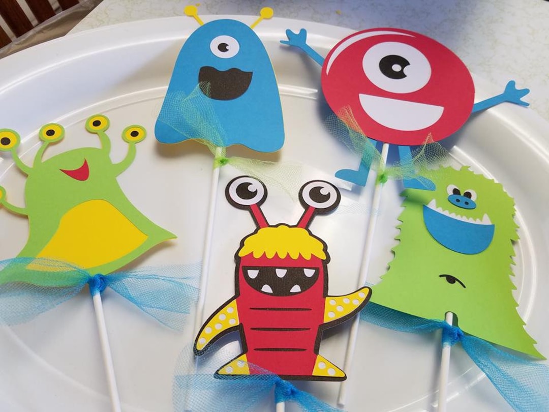 Monster Centerpiece, Monster Birthday, Monster Party, Monster ...