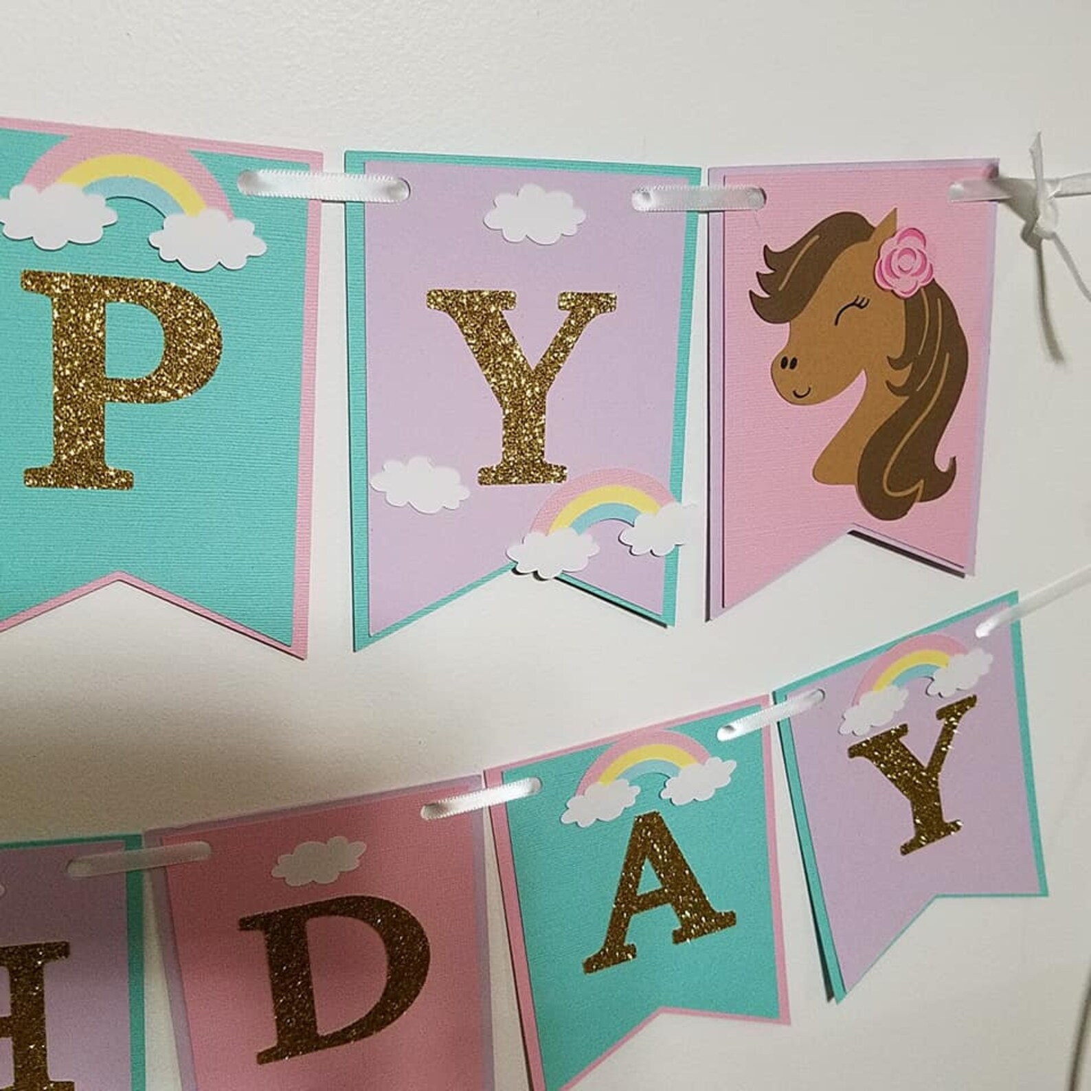 Horse Banner Horse Birthday Banner Horse Decorations - Etsy