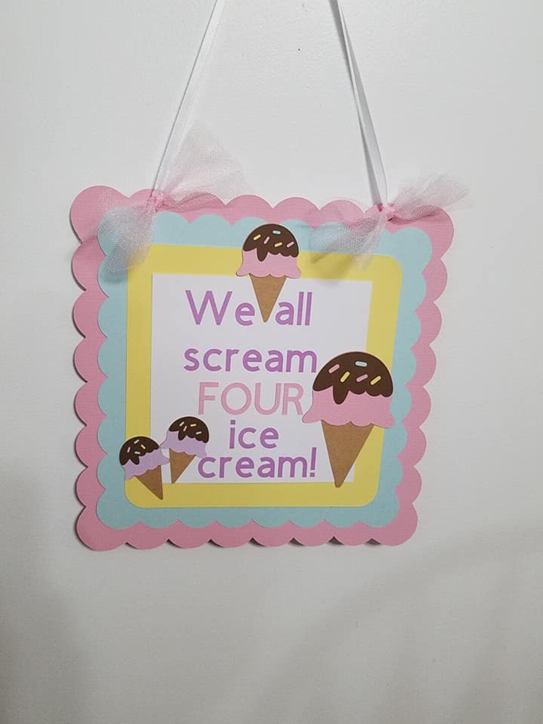 Ice Cream Door Hanger, Ice Cream Sign, Ice Cream Decorations, Ice Cream ...