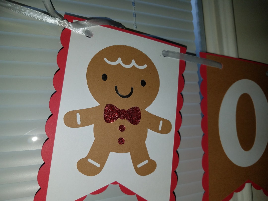 Gingerbread Man Banner, Gingerbread Banner, Gingerbread Birthday Party ...