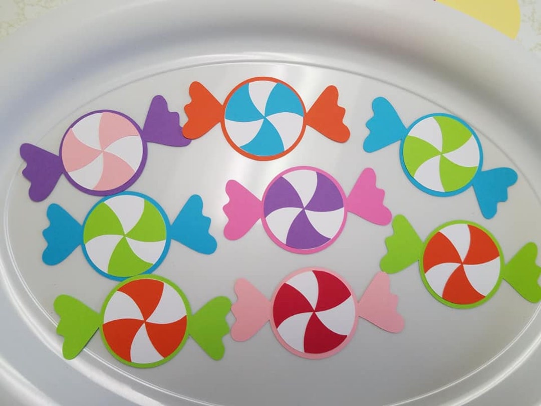 Candy Decorations, Candy Cutouts, Candy Die Cuts, Candy Party, Candy ...