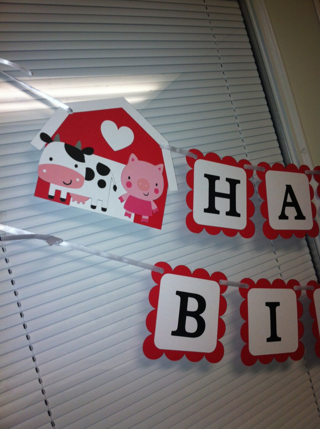 Farm Happy Birthday Banner, Barn Banner, Horse Banner, Cow Banner,farm ...