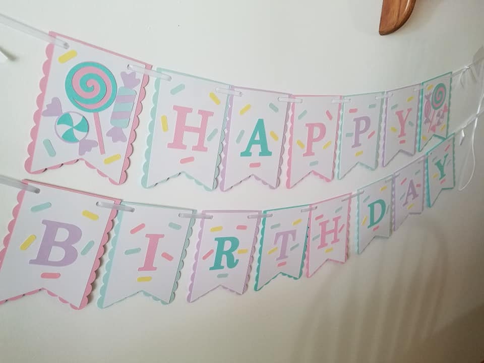 Candy Decorations, Candy Banner, Candy Cutouts, Candy Decorations ...