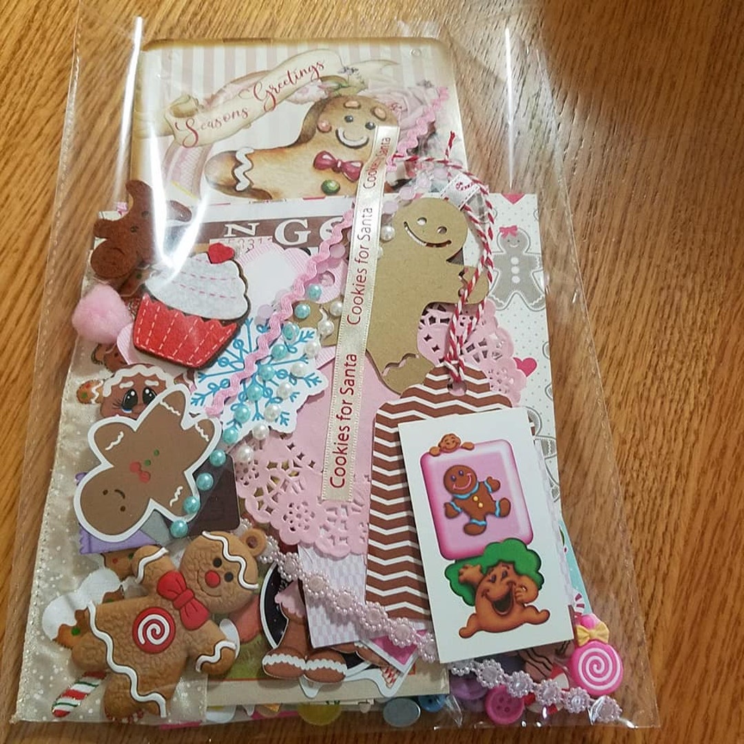 Gingebread Man Junk Journal Kit, Gingerbread Mystery Kit, Gingerbread ...