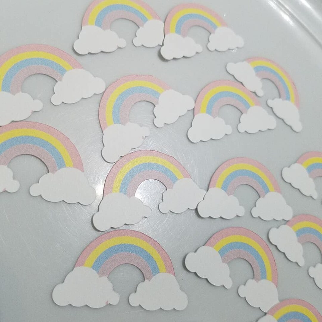 Rainbow Confetti, Rainbow Table Scatter, Sunshine Party, Rainbow ...