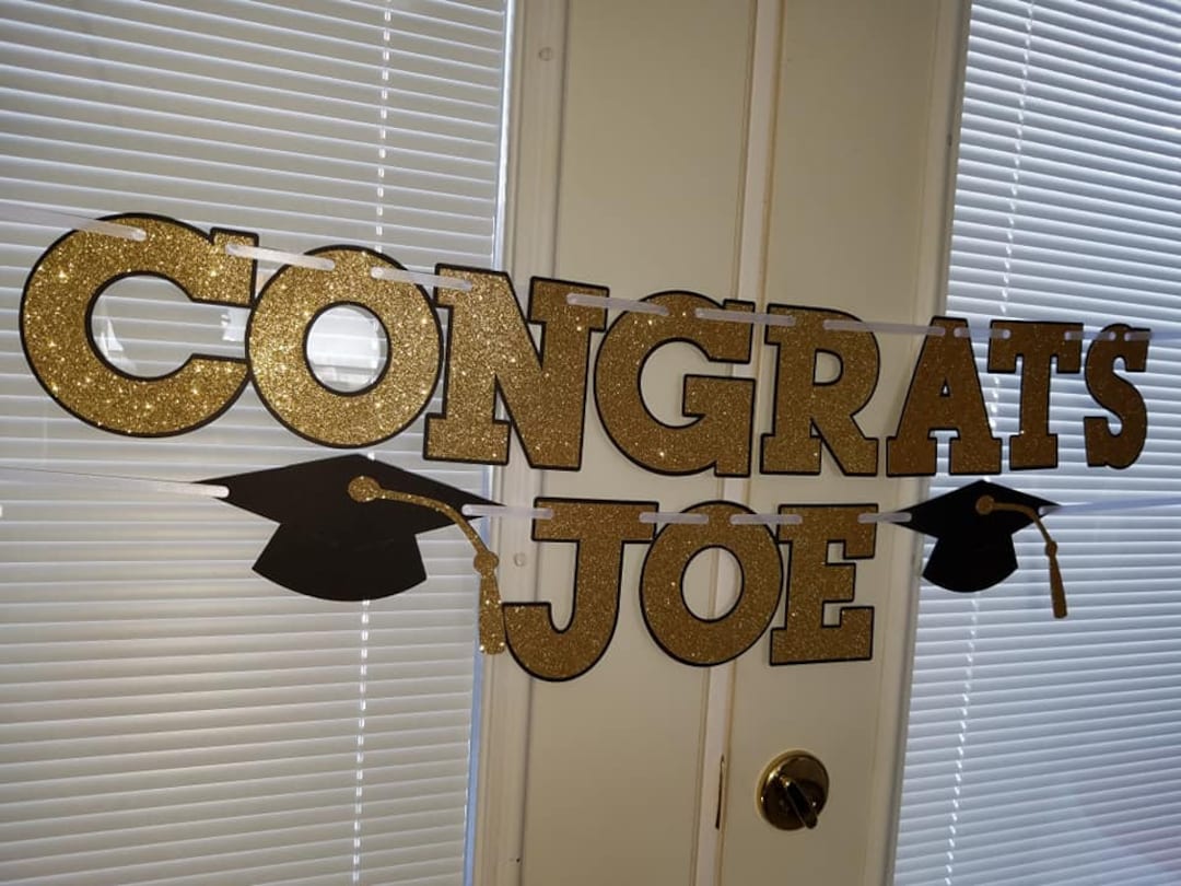 Graduation Banner, Congrats Graduate, 2020 Graduation, Custom Color ...