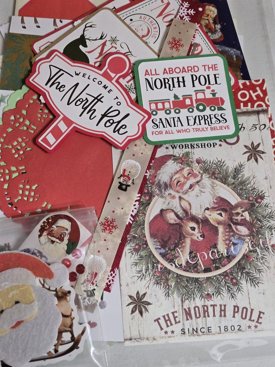 Christmas North Pole Junk Journal Kit, 50 Plus Items, North Pole ...