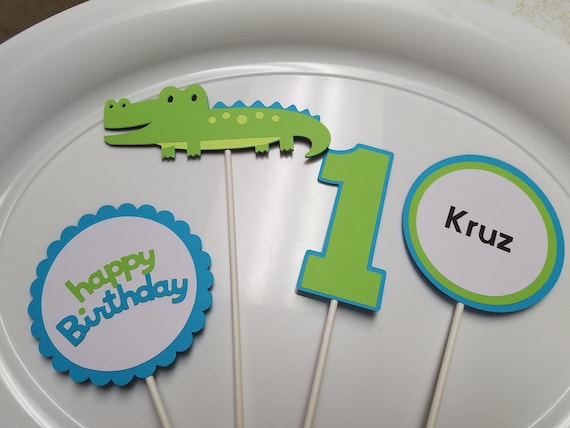 Alligator Centerpiece Alligator Banner Alligator Party | Etsy