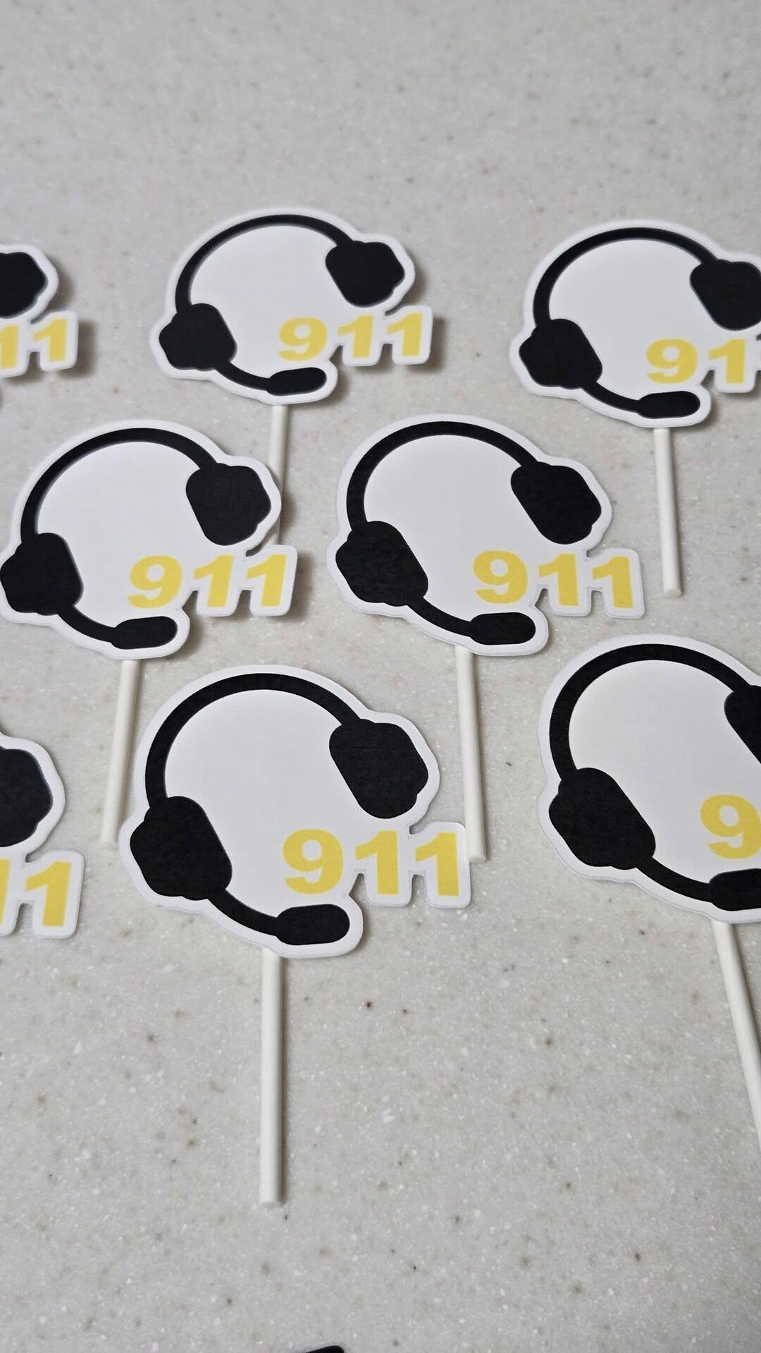 Dispatcher Cupcake Toppers, Dispatcher Cupcake Toppers, Medical Cupcake ...