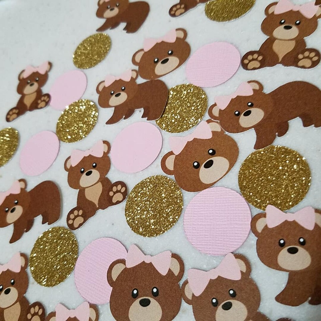 Bear Confetti, Teddy Bear Confetti, Girl Teddy Bear Confetti, Girl ...