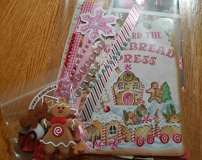 Gingebread Man Junk Journal Kit, Gingerbread Mystery Kit, Gingerbread ...