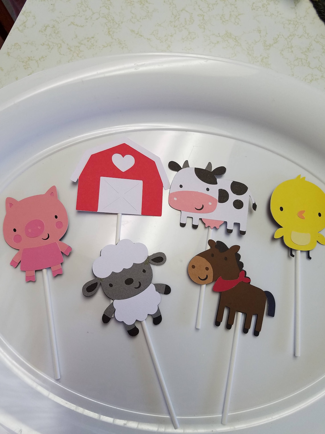 Farm Cupcake Toppers Farm Party Farm Birthday Farm | Etsy