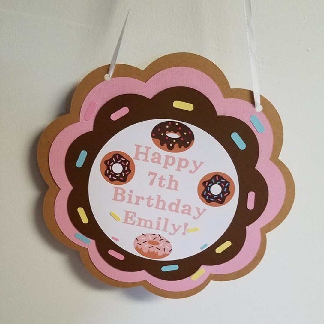 Donut Door Hanger, Donut Sign, Donut Party, Donut Birthday Party, Donut ...