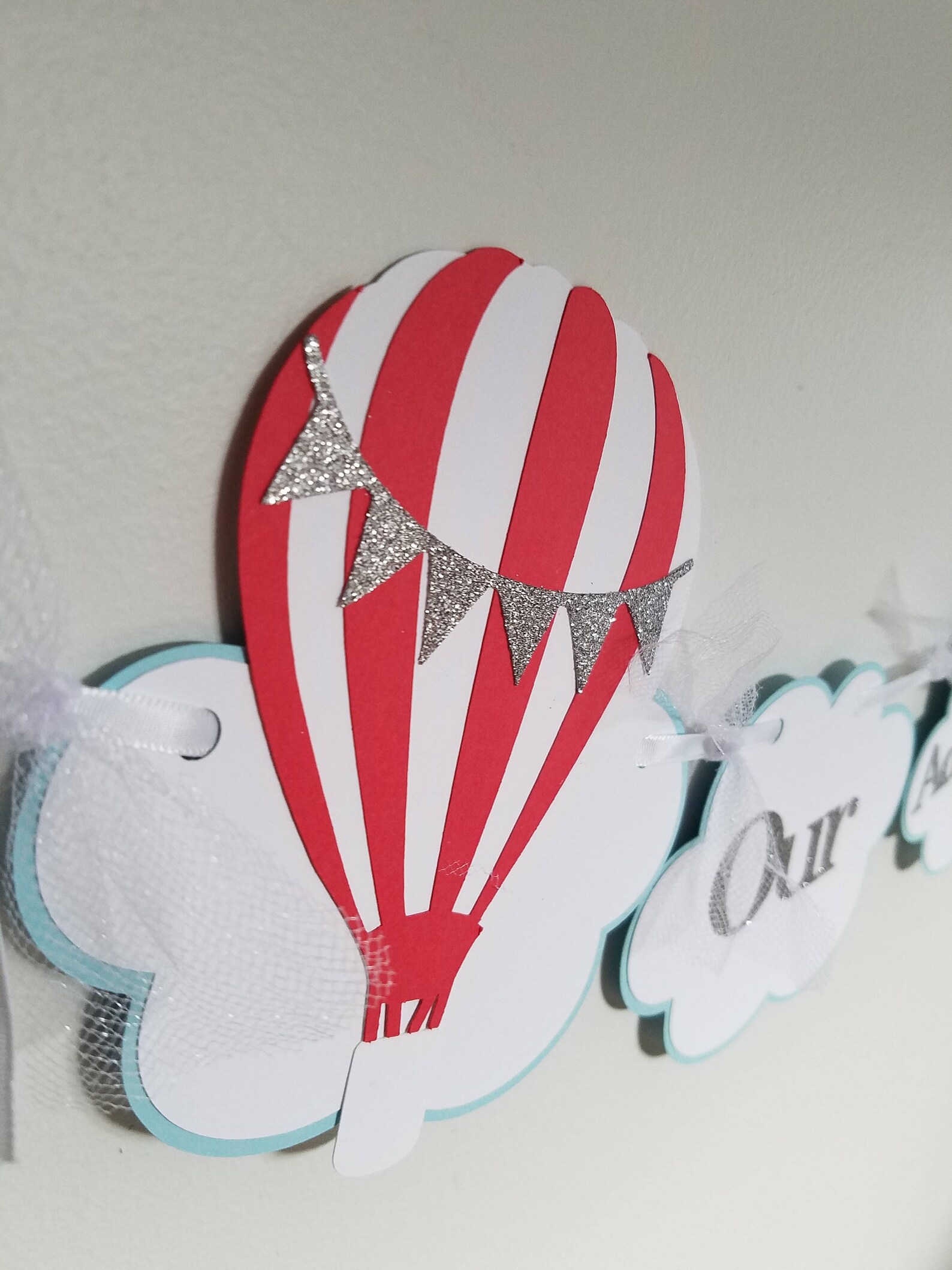 Hot Air Balloon Banner Hot Air Balloon Baby Shower Hot Air - Etsy