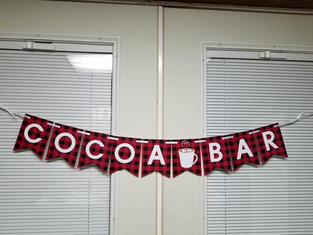 Cocoa Bar Banner, Cocoa Bar, Coffee Banner, Hot Chocolate Bar ...