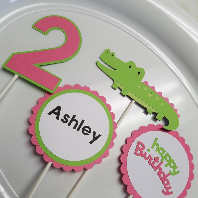 Alligator Centerpiece Alligator Banner Alligator Party - Etsy