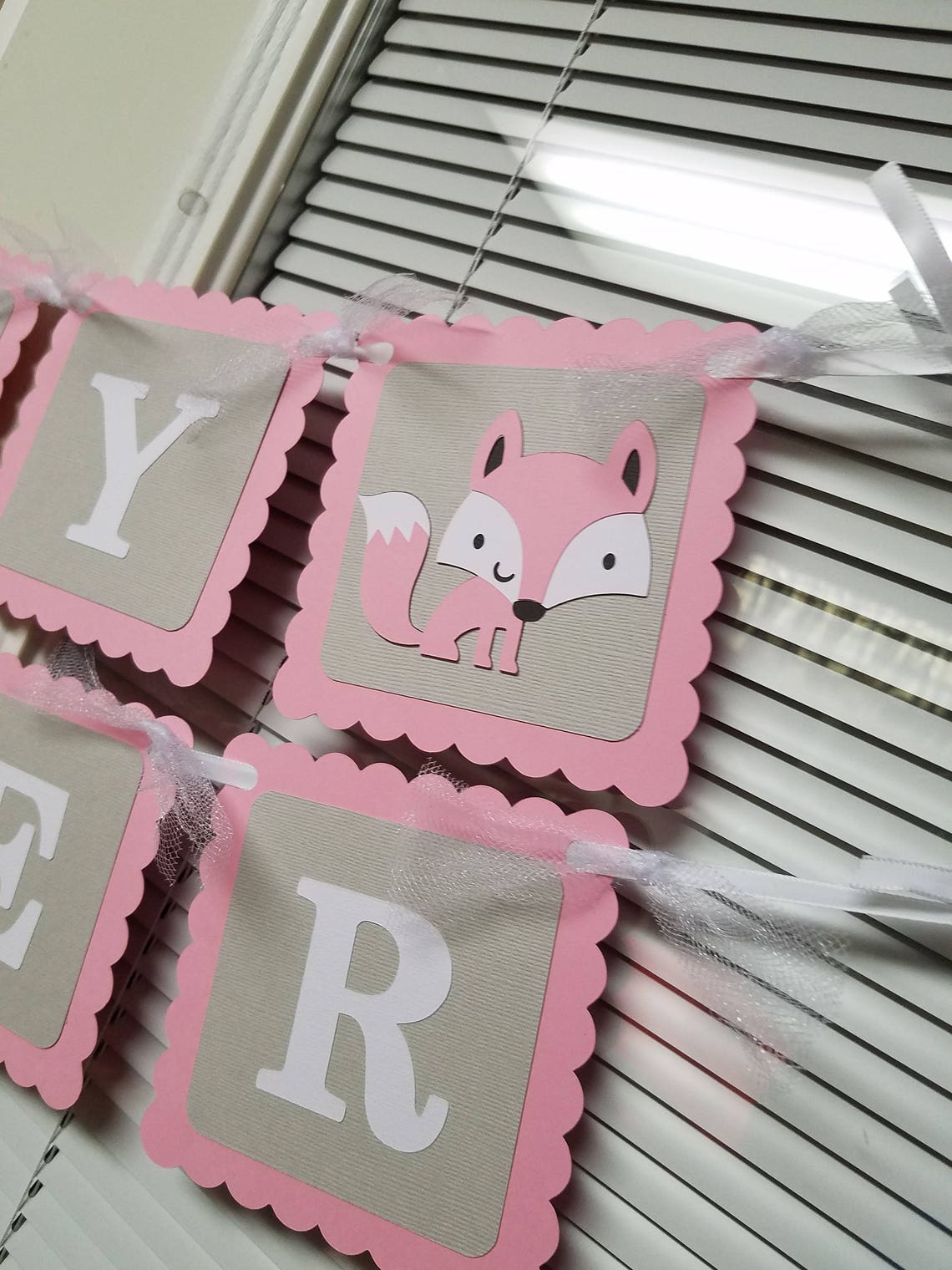 Fox Baby Shower Banner, Fox Baby Shower, Fox Banner, Fox Decorations ...