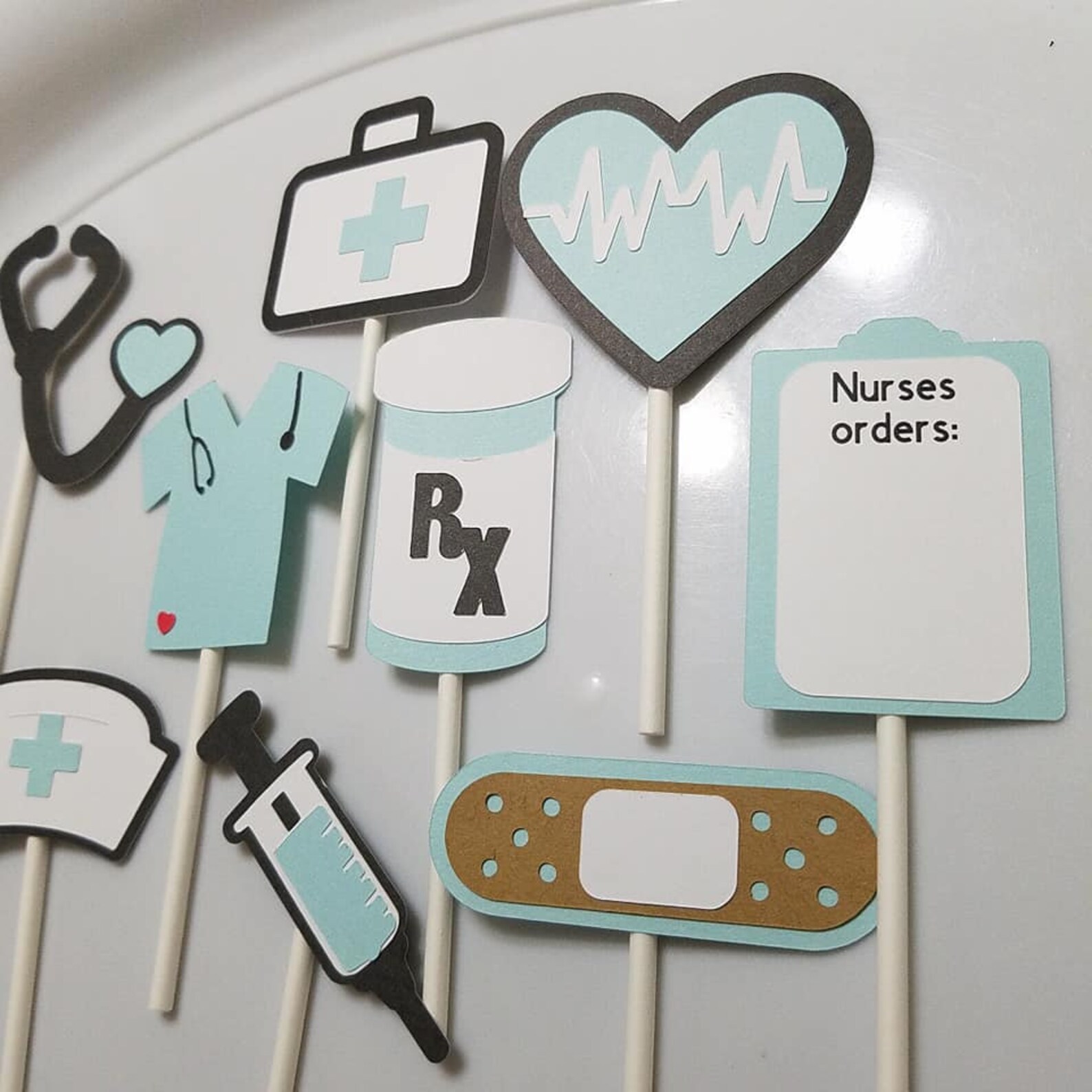 Nurse Cupcake Toppers, Nurse Decorations, Nurse Graduation Decoration ...