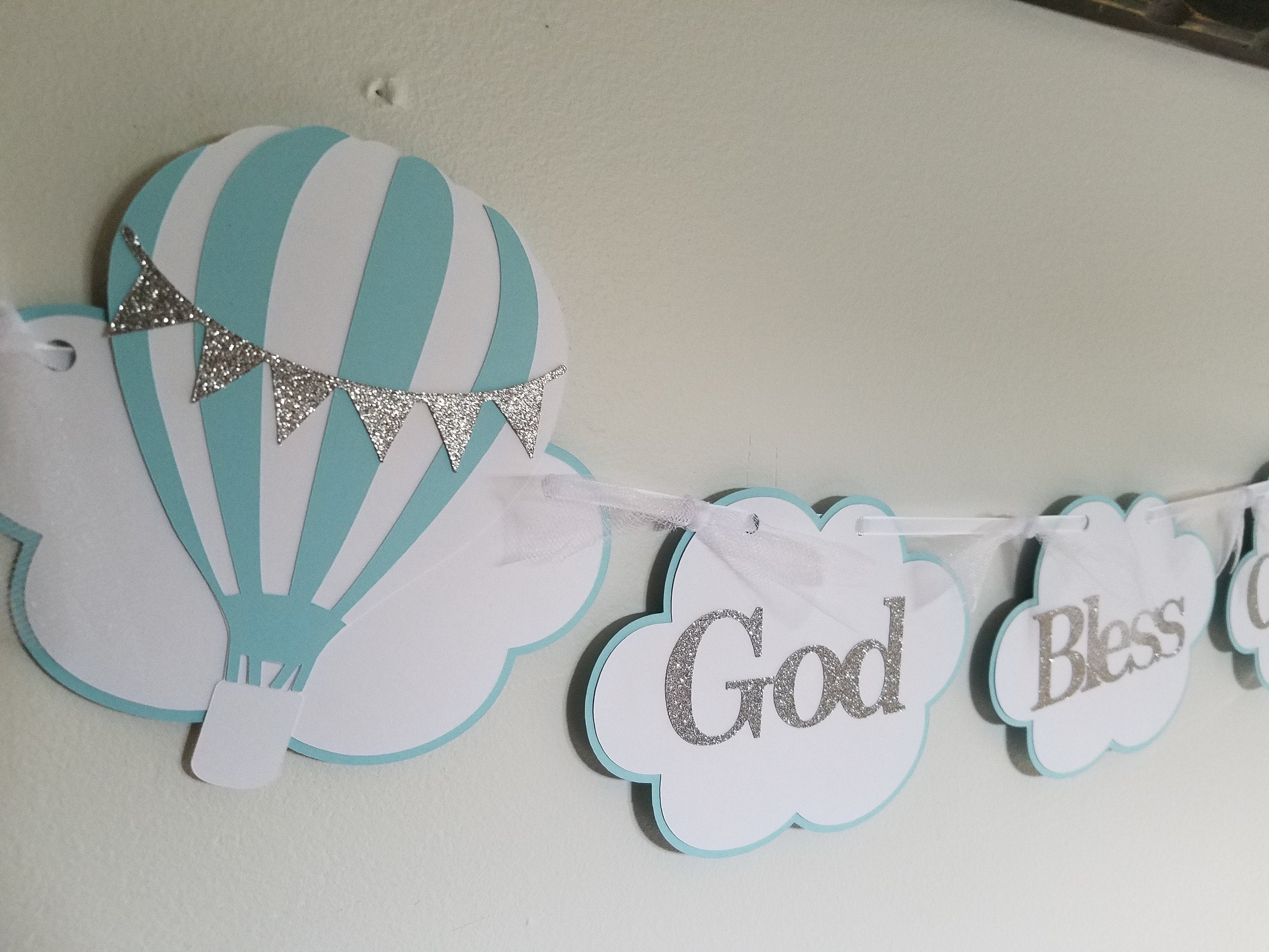 Baptism Balloon Centerpieces