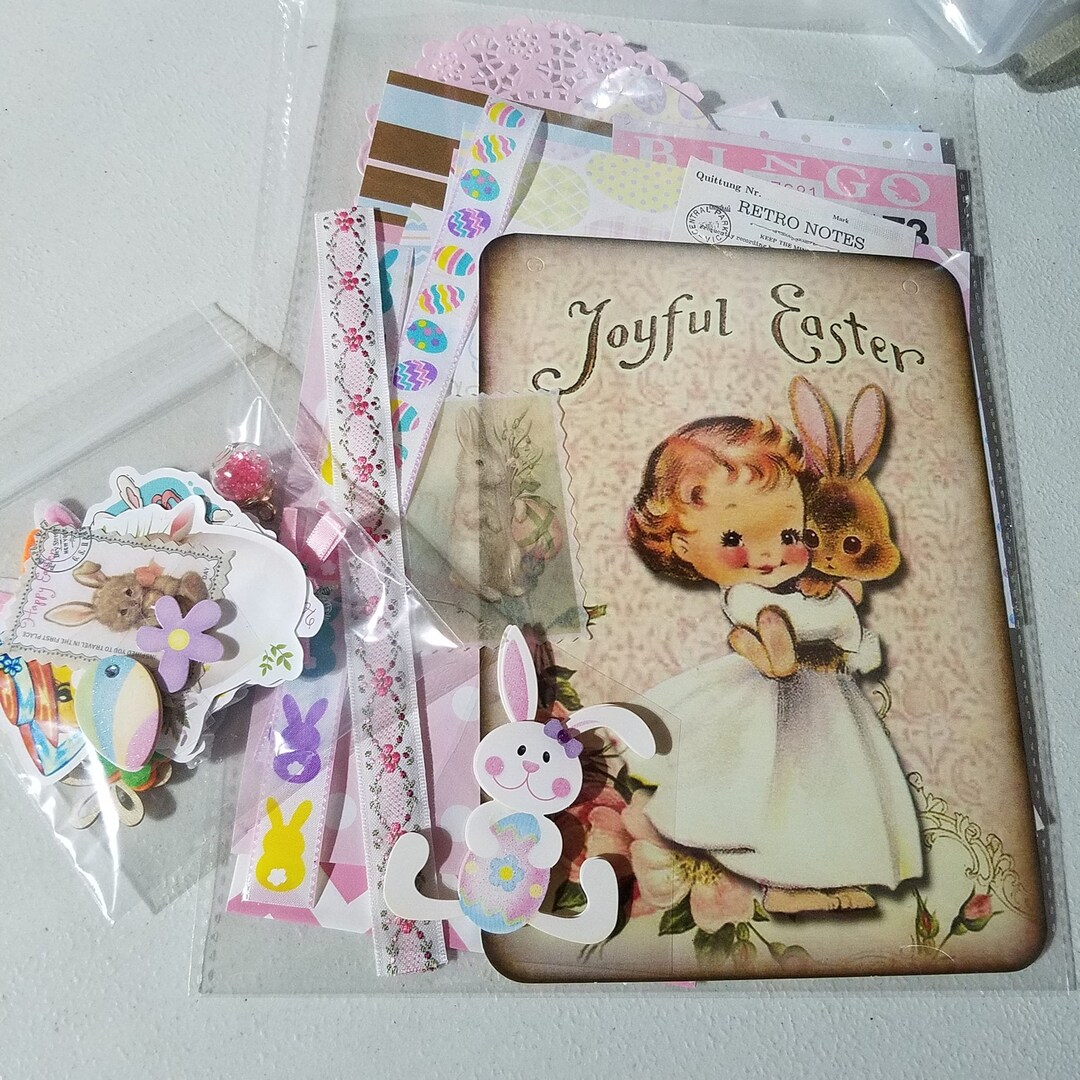Easter Junk Journal Kit, 50 Plus Items, Easter Mystery Kit, Easter ...