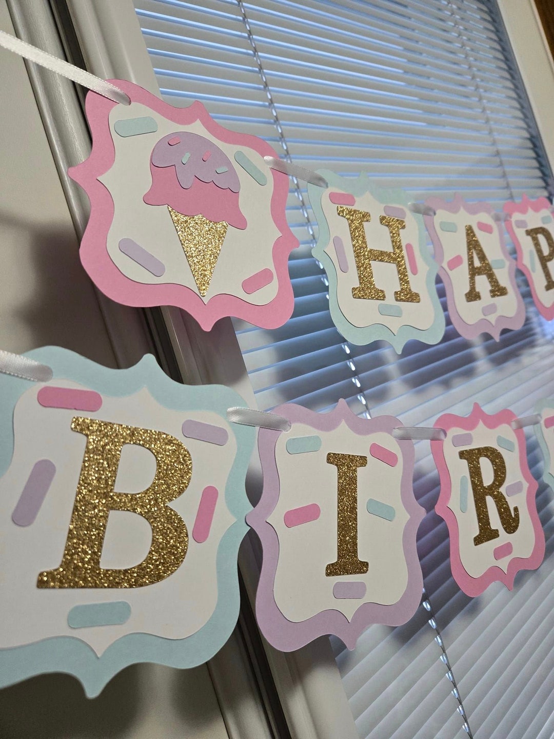 Ice Cream Birthday Banner, Ice Cream Decorations, Ice Cream Banner, Ice ...