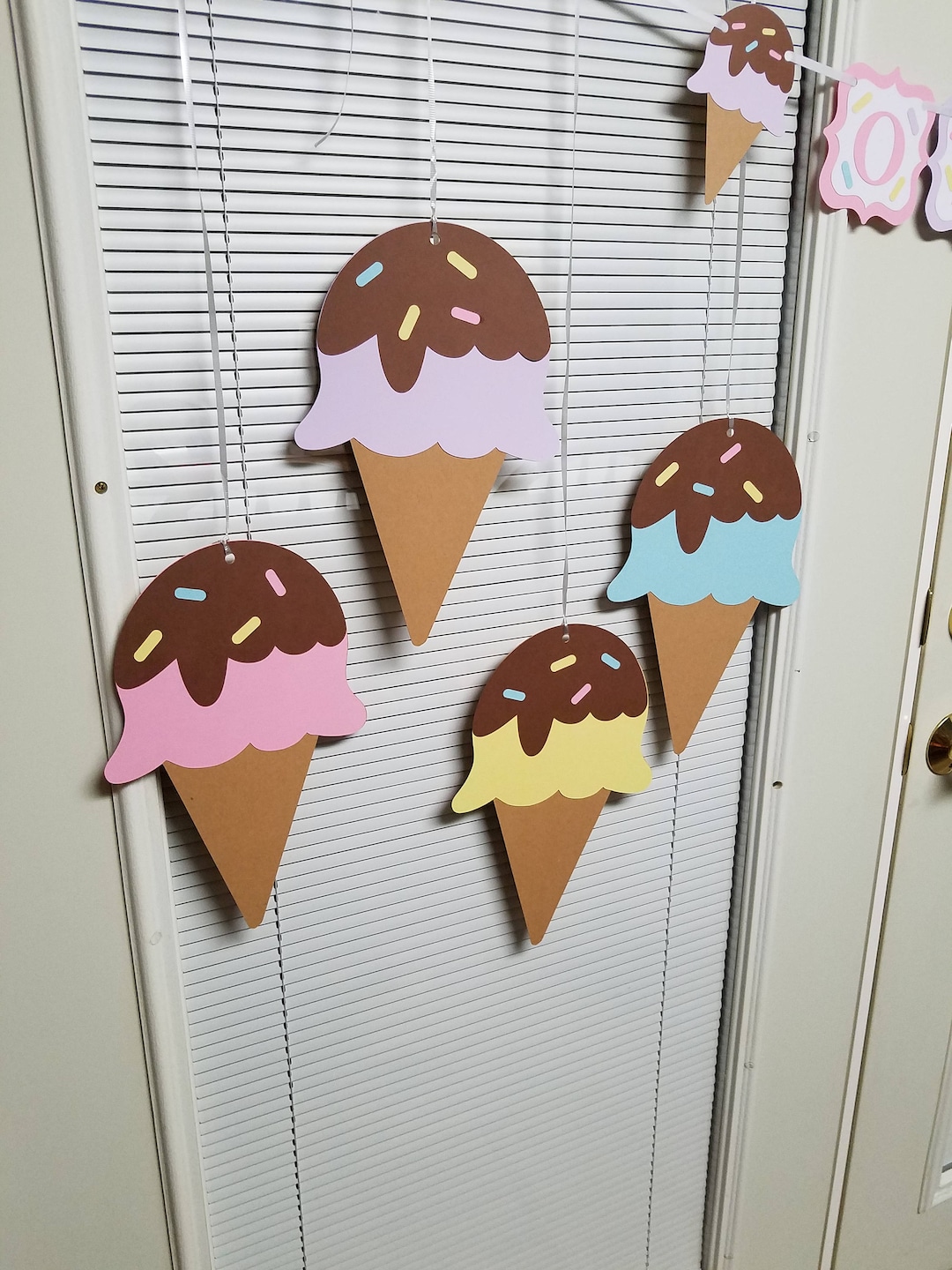 Ice Cream Decorations, Ice Cream Ceiling Hangers, Ice Cream Banner, Ice ...