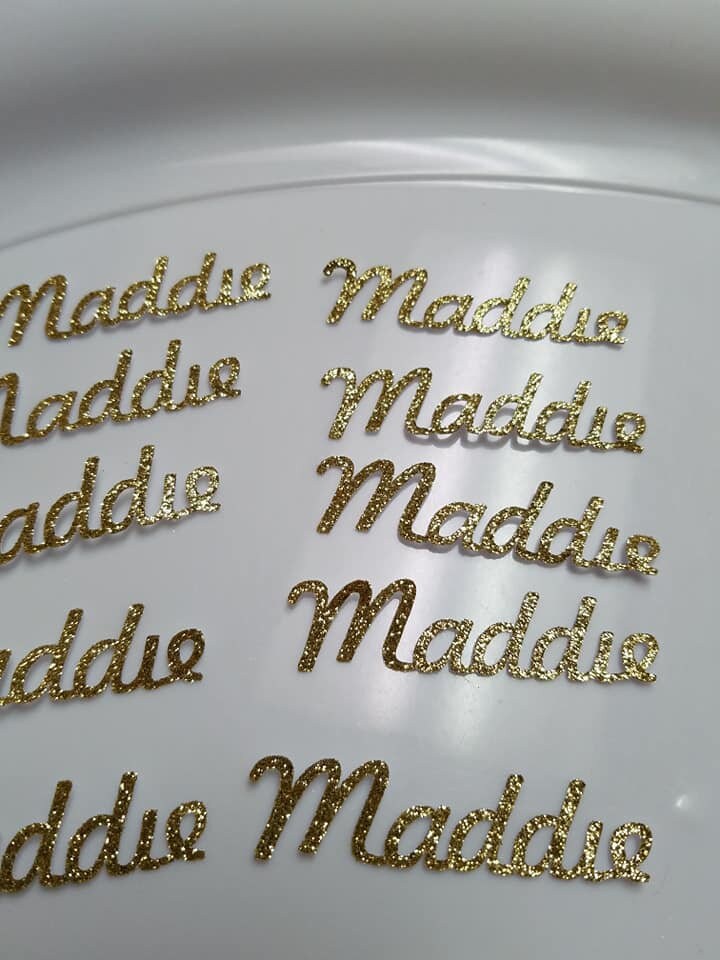 Personalized name confetti name confetti glitter gold name | Etsy