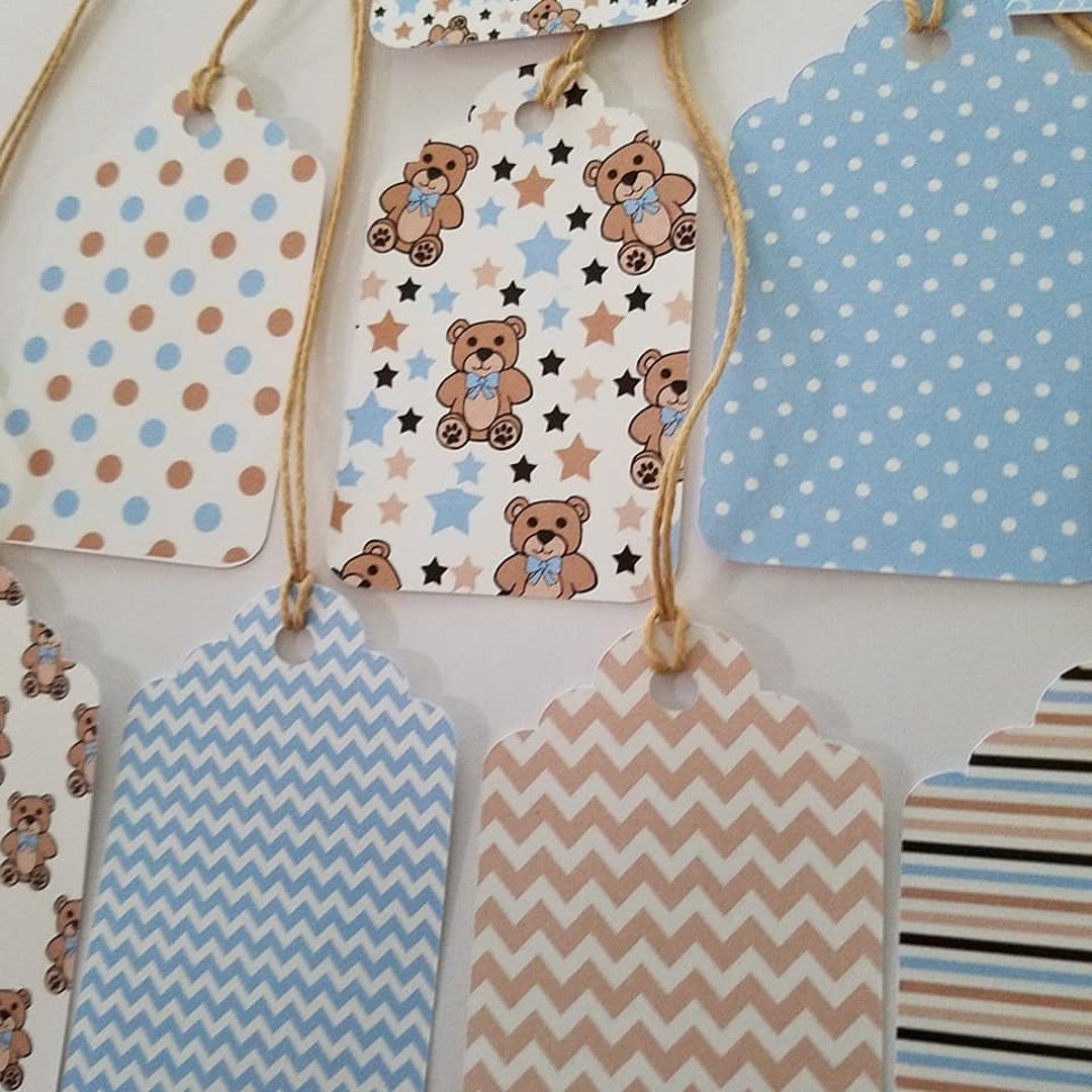 Teddy Bear Themed Gift Tags, Gift Tags, Woodland Gift Tags, Boy Gift ...