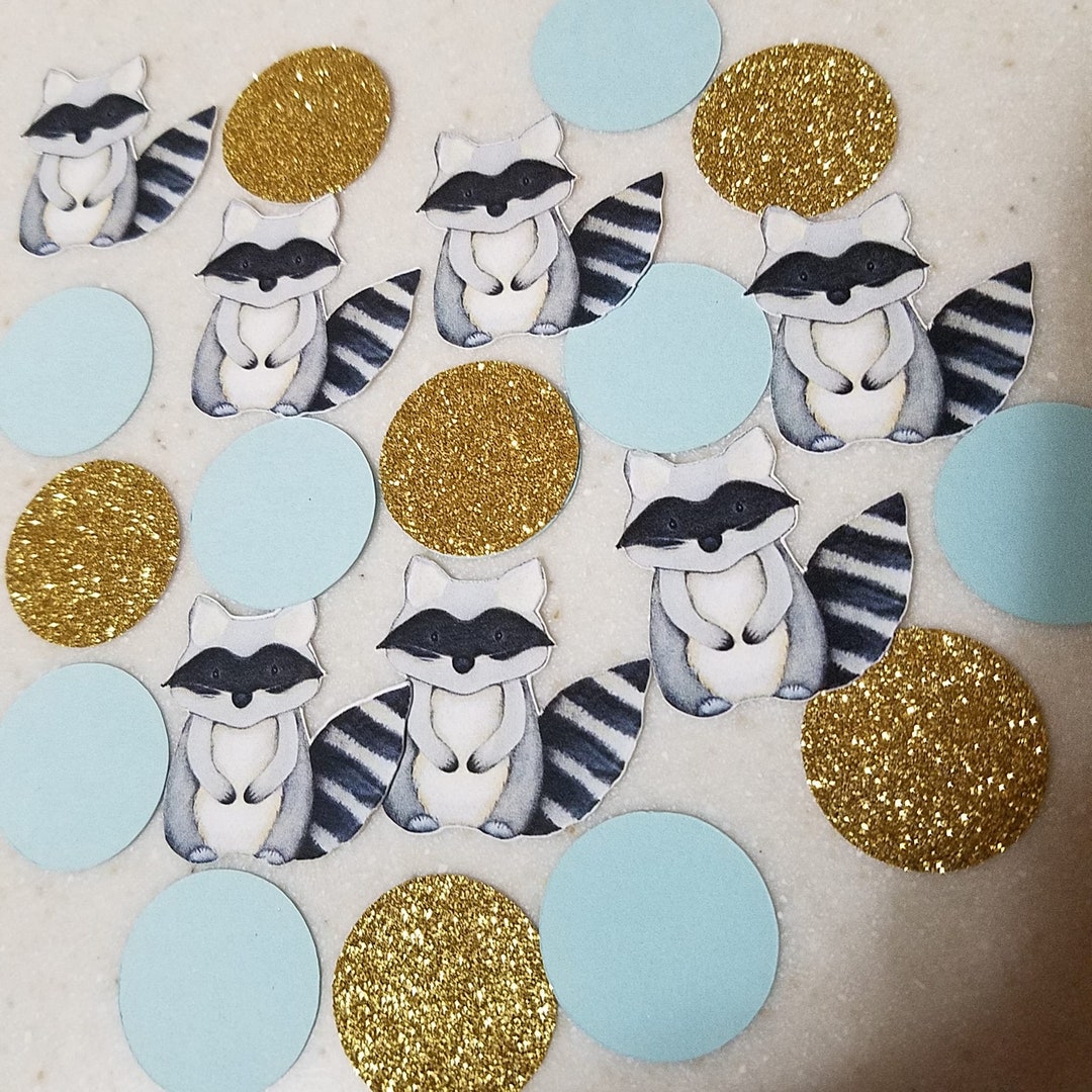 Raccoon Confetti, Confetti, Raccoons, Confetti Ready to Ship, Raccoon ...