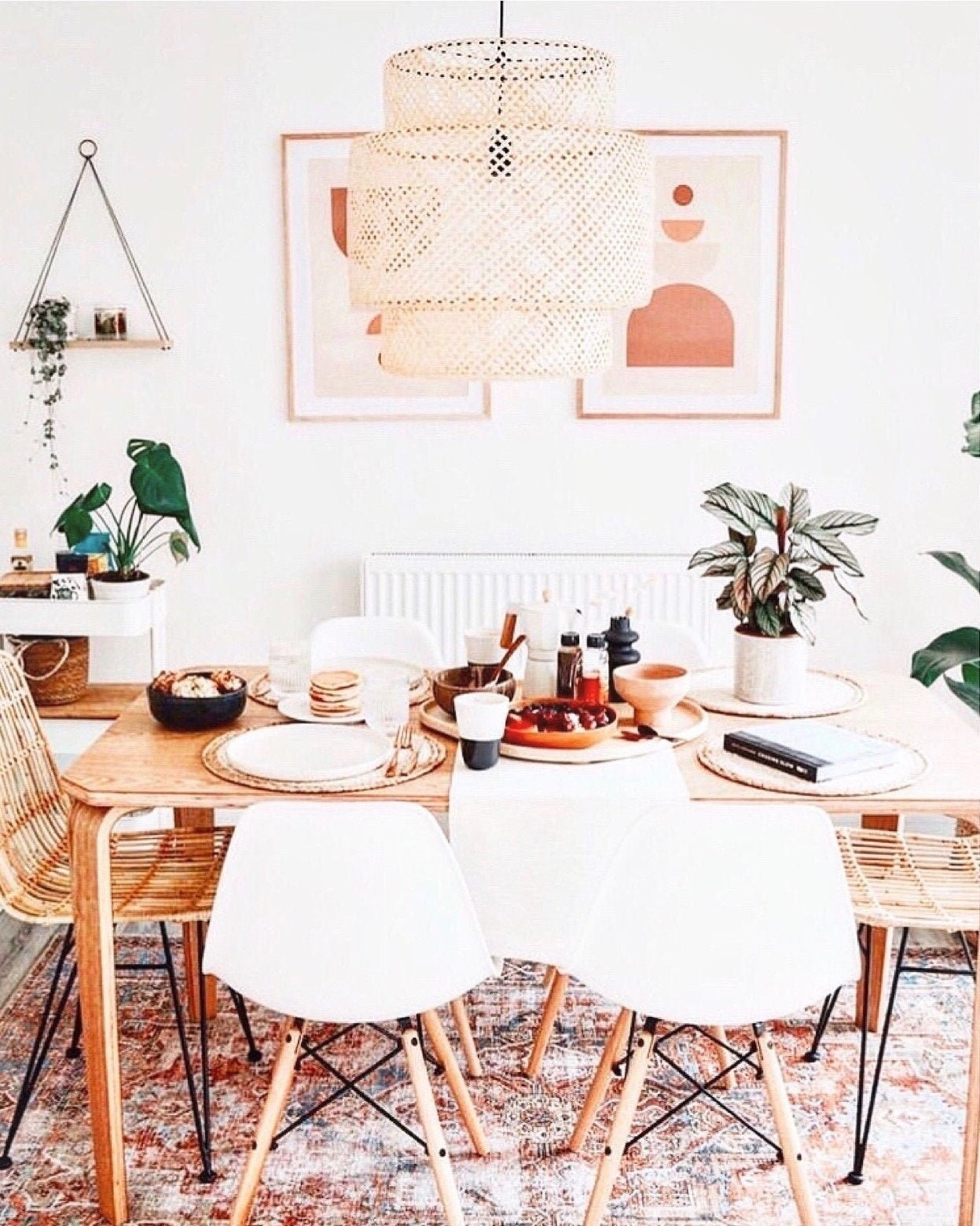 Solid Oak String Shelf Plant Shelf Hanging Shelf Wood - Etsy