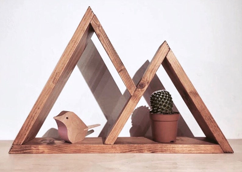 Mountain Shelf Triangle Shelf Geometric Plant Shelf - Etsy Canada