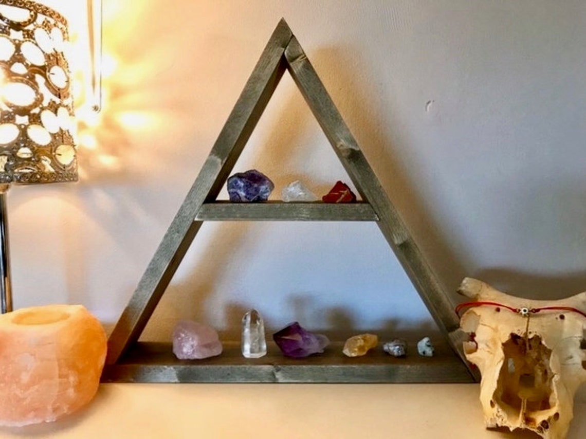 Triangle Shelf Geometric Shelf Plant Shelf Crystal Shelf - Etsy UK