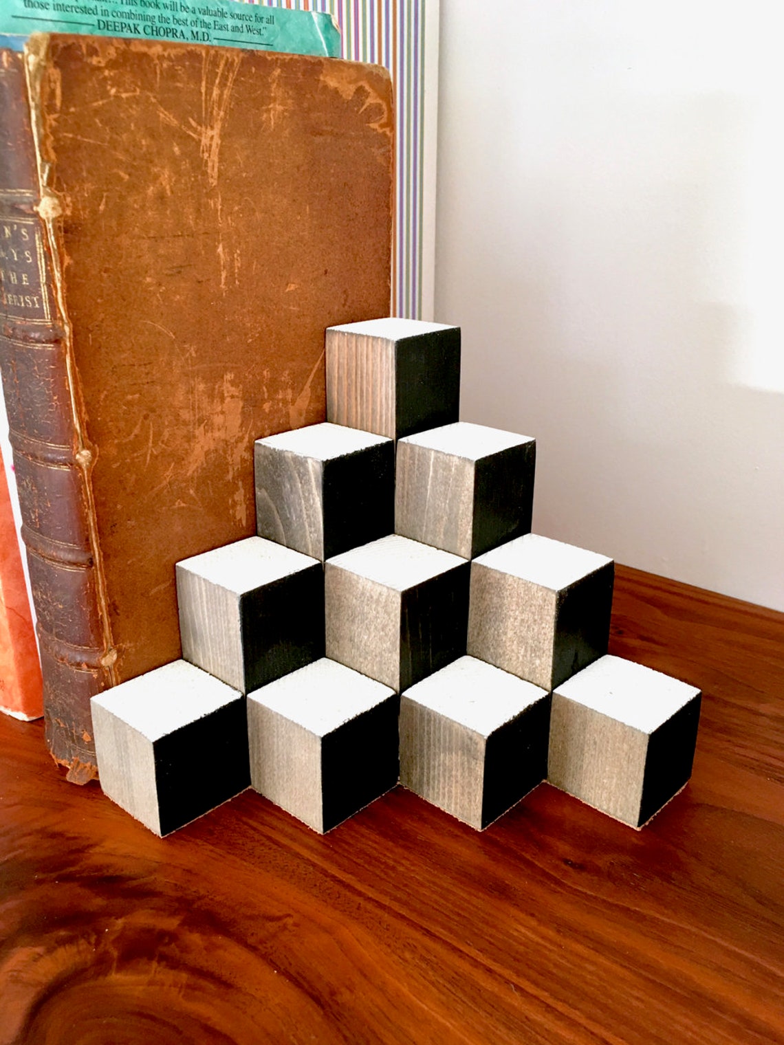 Cuboid Cube Hexagon Bookend Ornament Crystal Shelf - Etsy