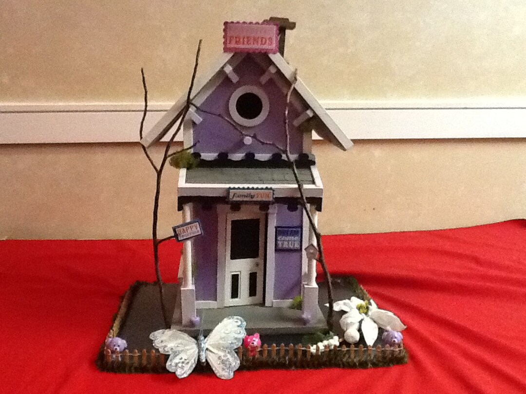 Beautiful Detailed Handmade Birdhouse One of a Kind Post Mount - Etsy