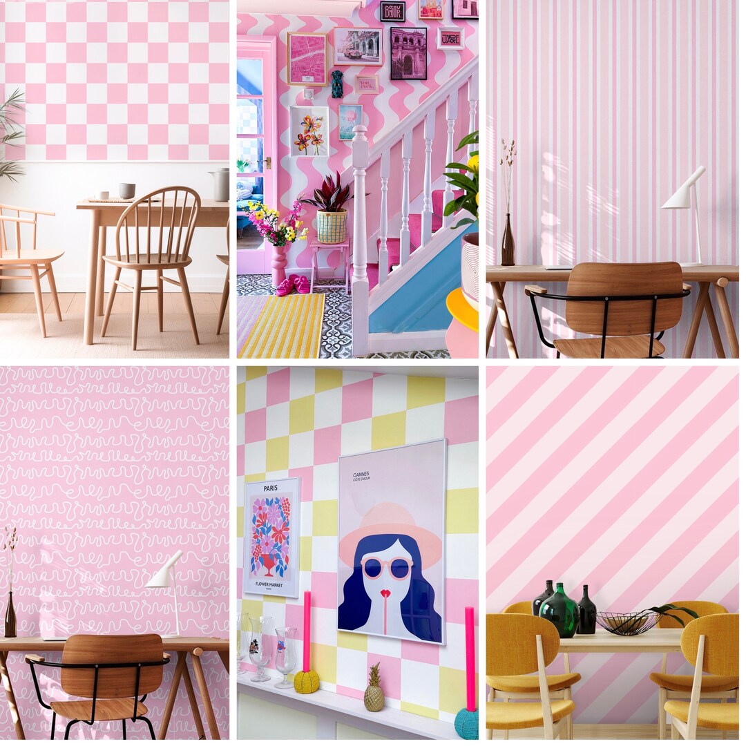 PINK Wallpaper SAMPLES - Etsy UK