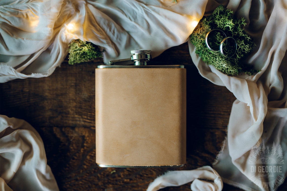 Custom Leather Flask for Men Personalized Flask for Men | Etsy