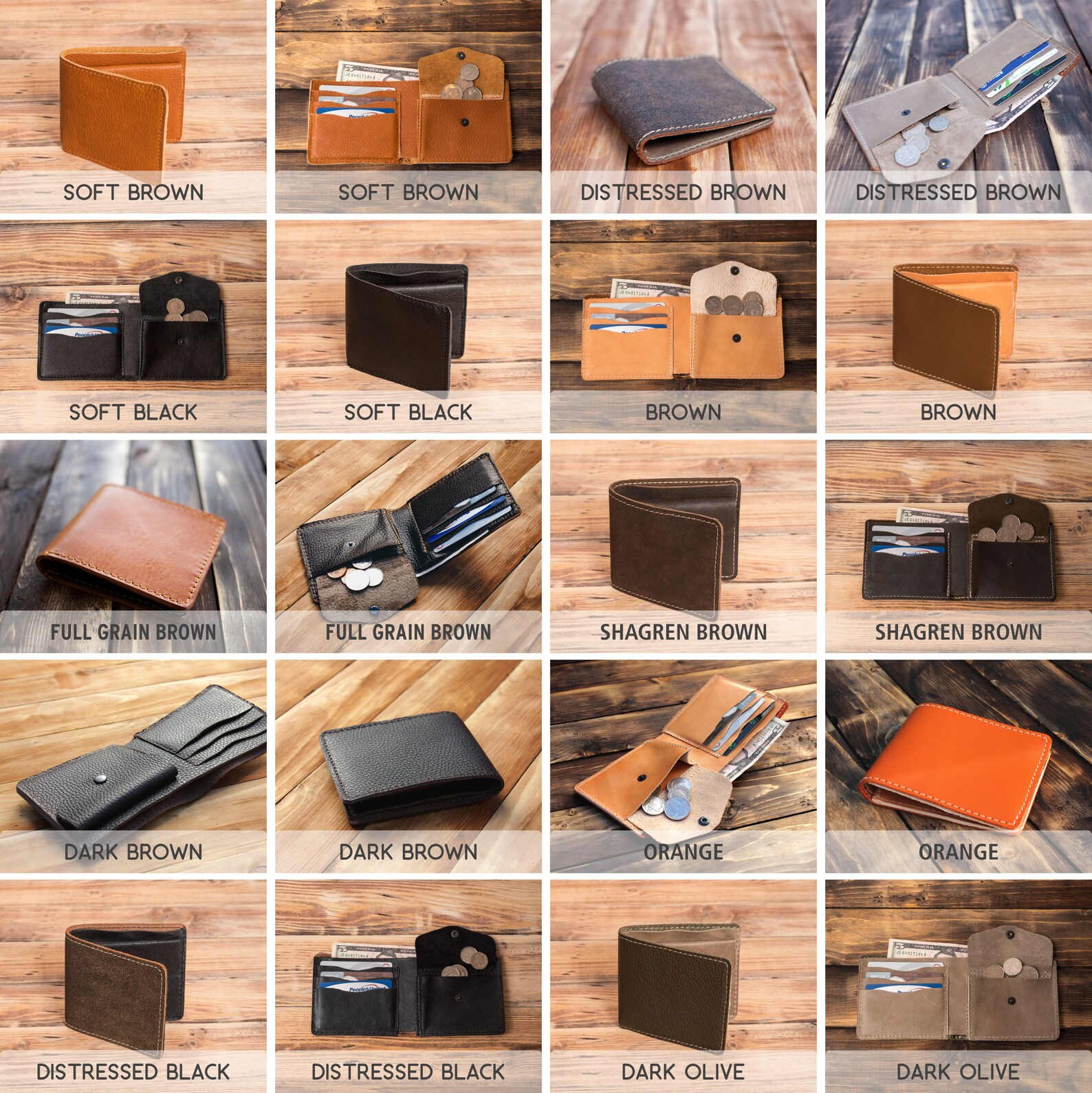 Mens Wallet With Coin Pocket Mens Leather Wallet Mens Wallets - Etsy Canada