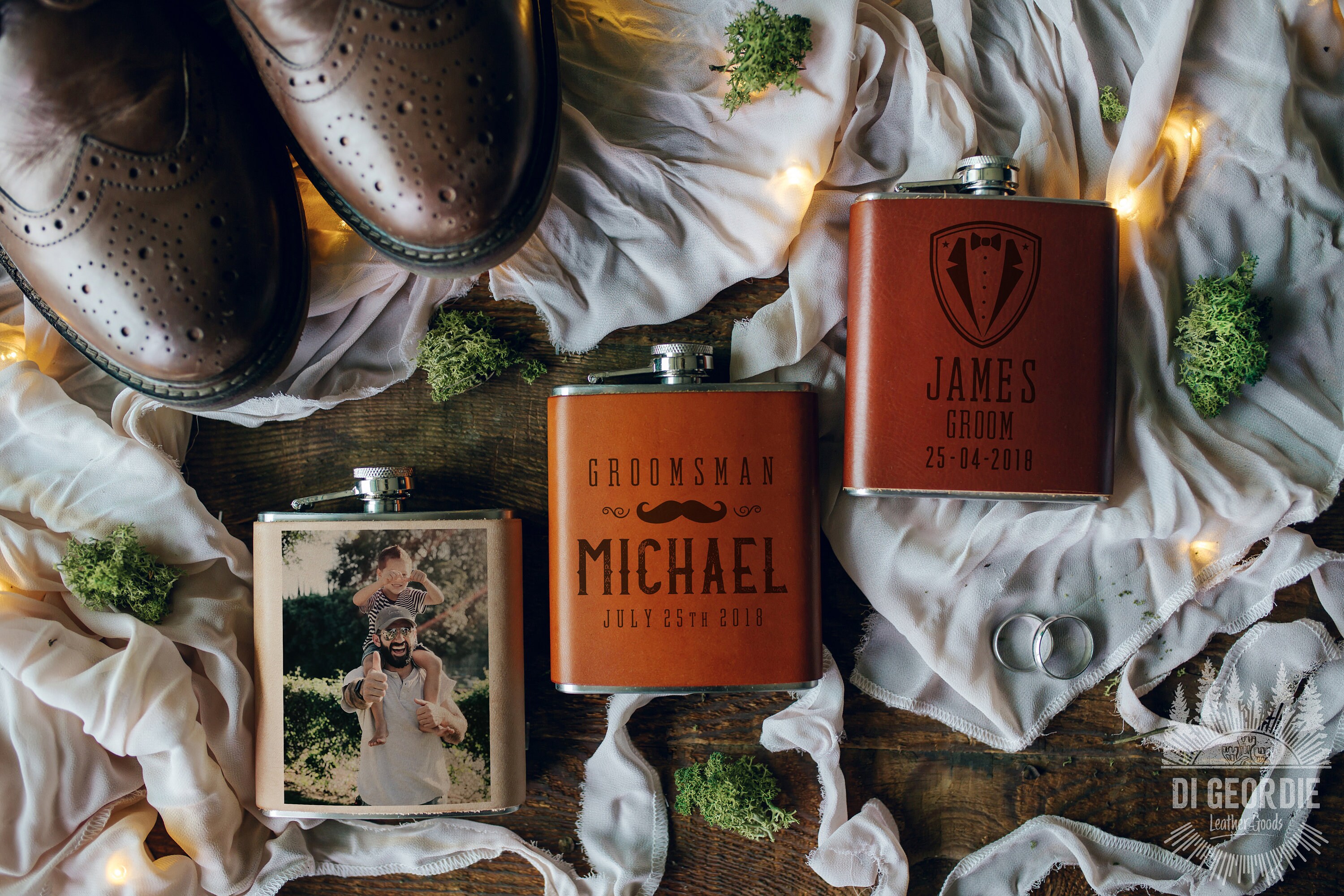 Custom Leather Flask for Men Personalized Flask for Men | Etsy