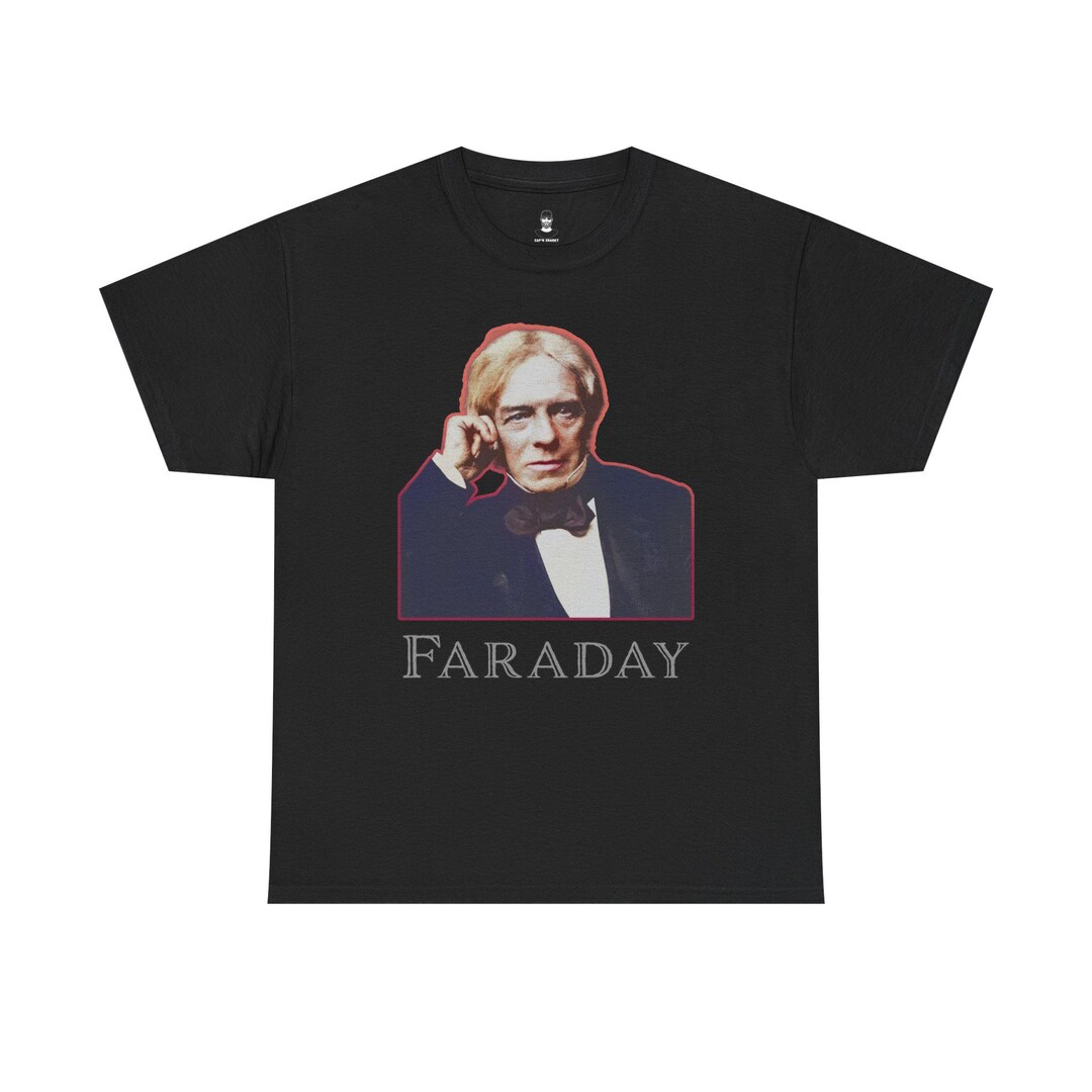 S-370 | Michael Faraday Scientist Series Tee, Unisex Heavy Cotton T ...